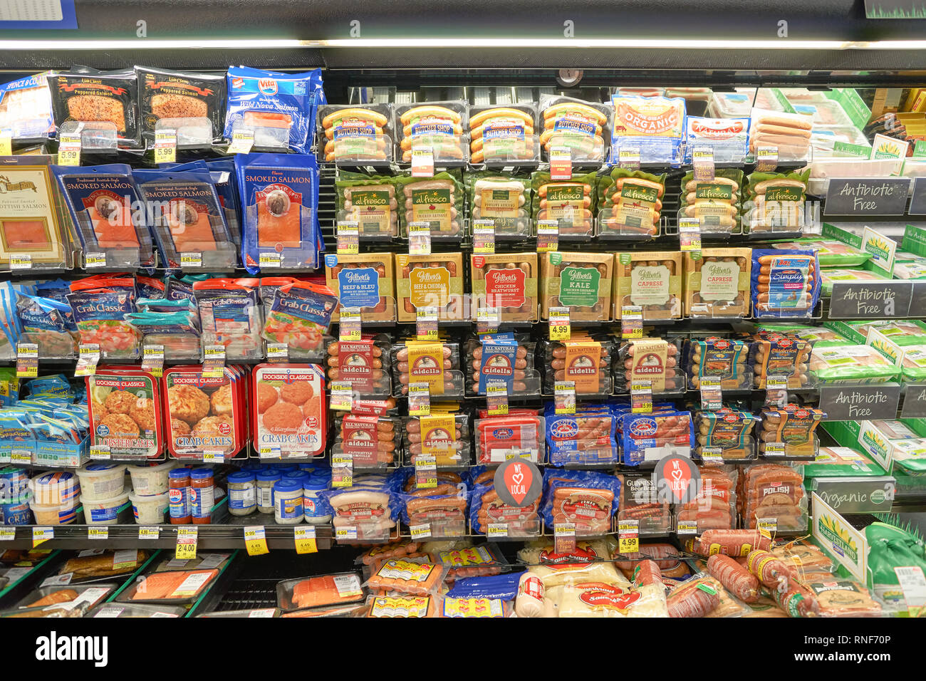 CHICAGO, IL - CIRCA APRIL, 2016: inside Jewel-Osco store. Jewel-Osco is ...