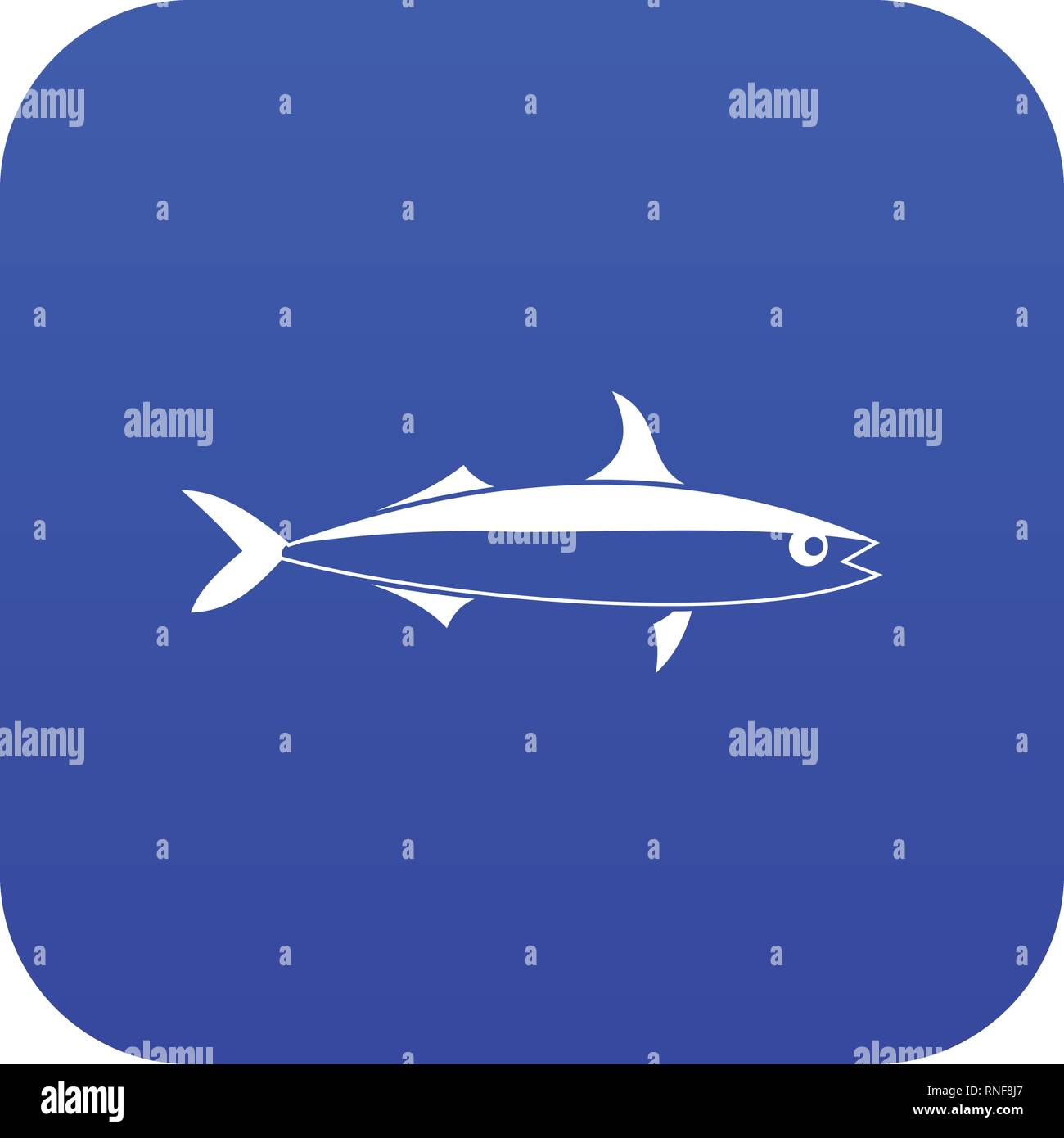 Fish icon digital blue Stock Vector Image & Art - Alamy