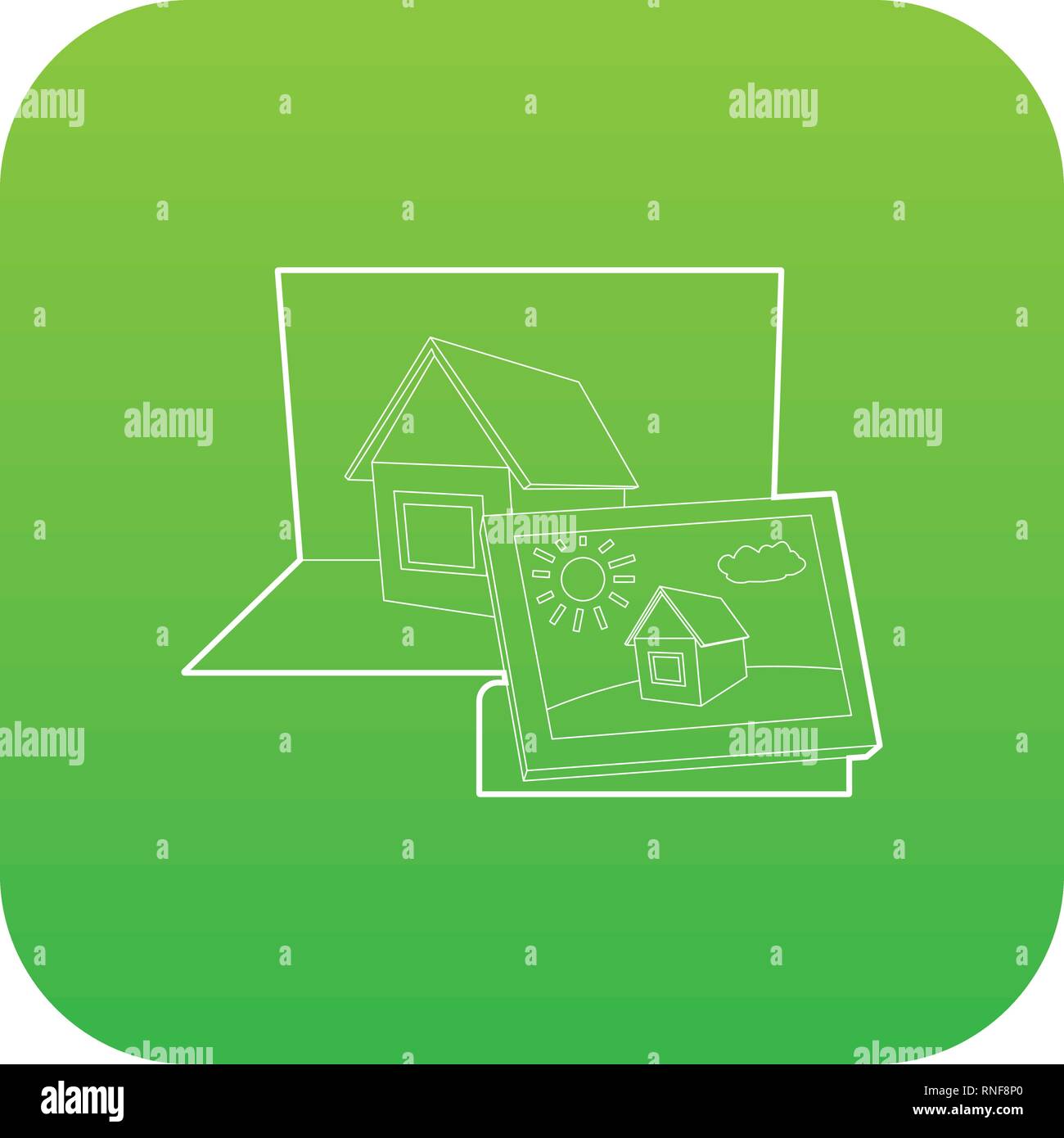 Film frame icon green vector Stock Vector Image & Art - Alamy