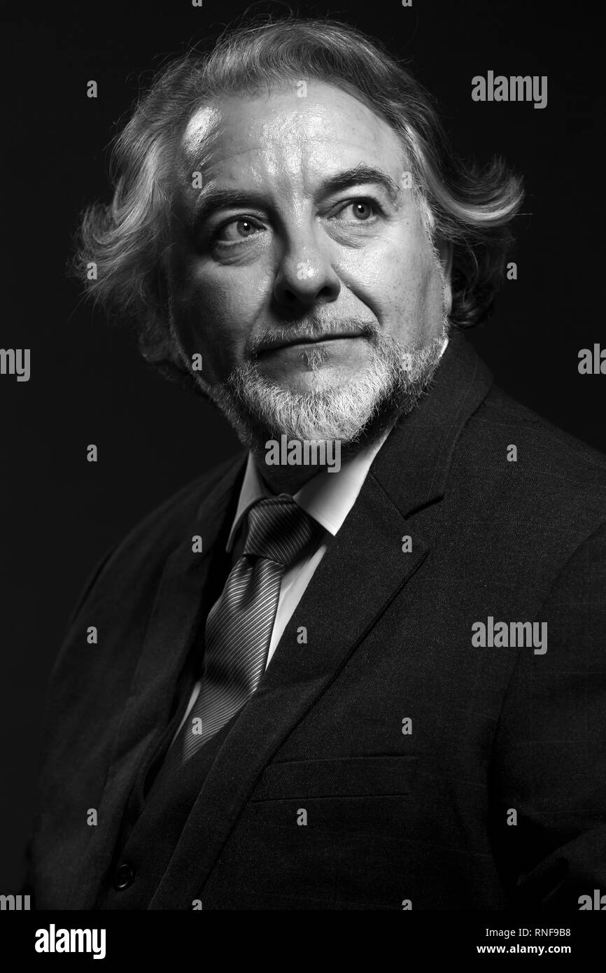 Studio shot business leadership Black and White Stock Photos & Images ...