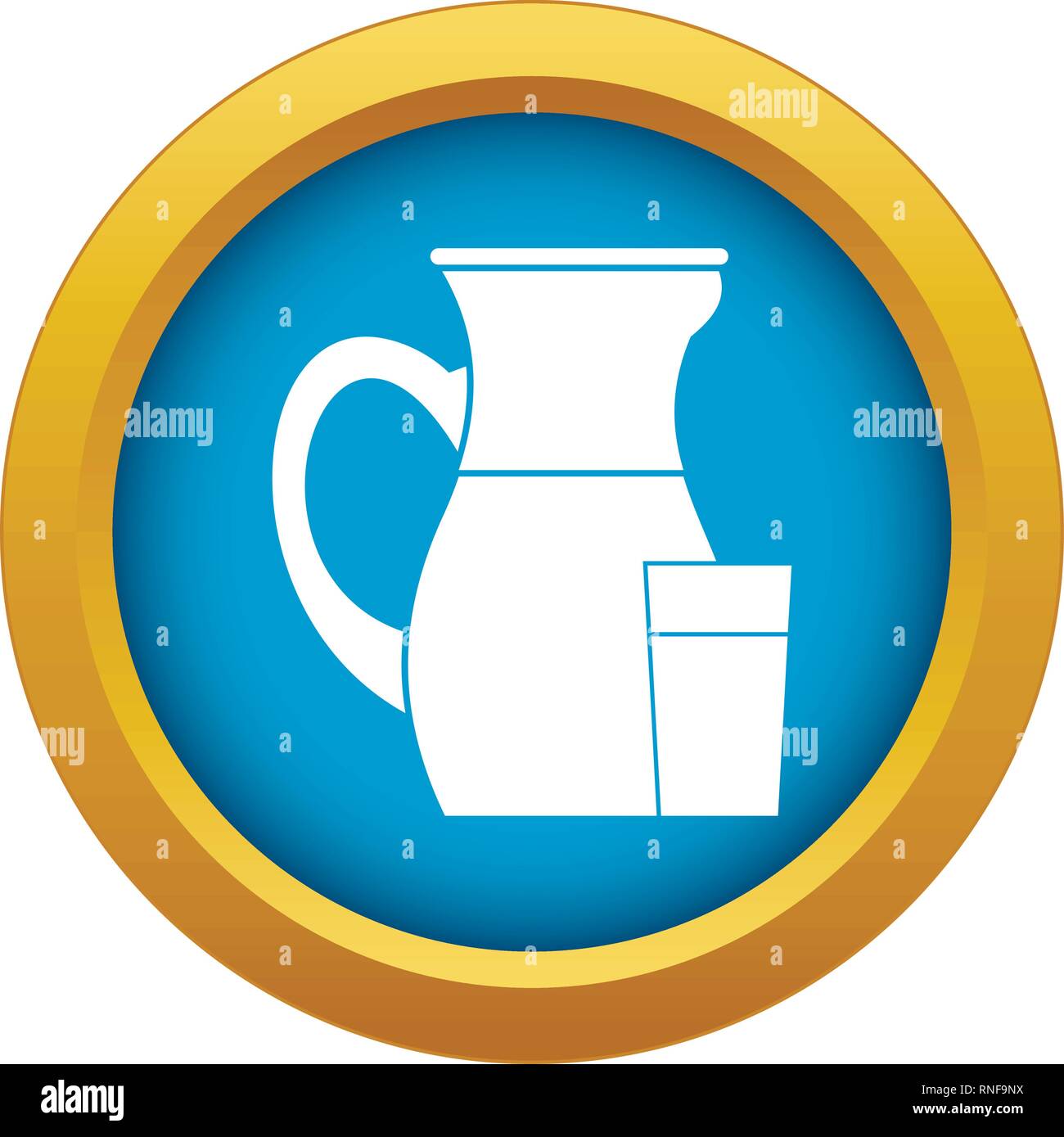Jug of milk icon blue vector isolated Stock Vector Image & Art - Alamy