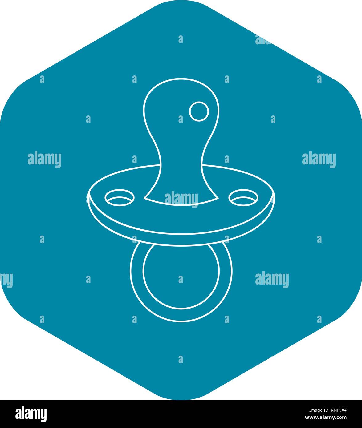 Baby pacifier icon, outline style Stock Vector Image & Art - Alamy