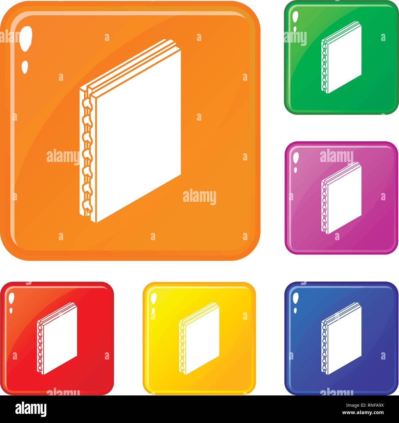 Sandwich panel icons set vector color Stock Vector Image & Art - Alamy