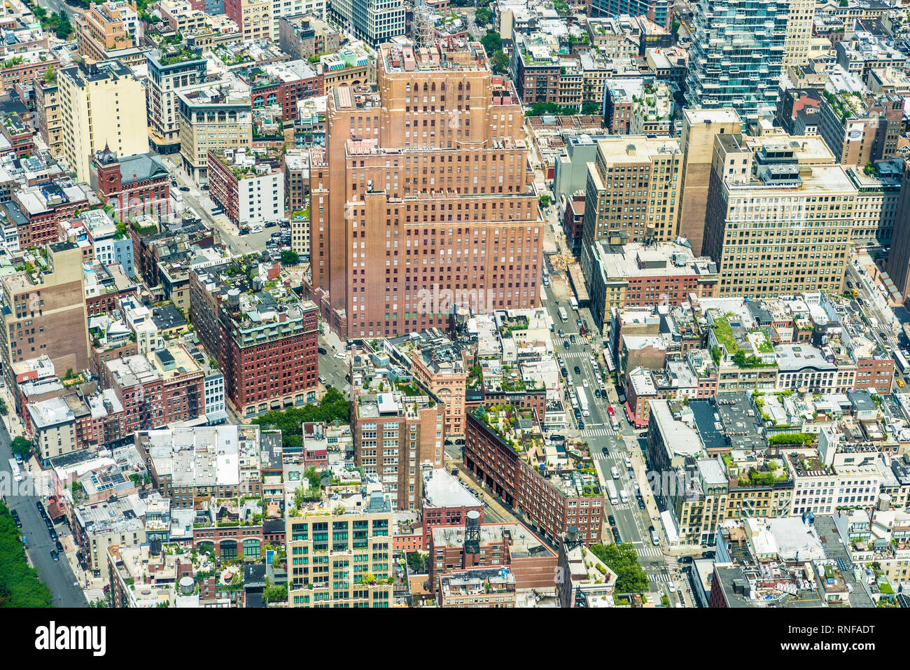 Overview of skyscrapers in Manhattan in New York City, USA Stock Photo ...