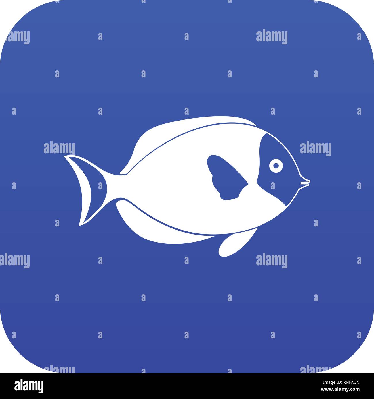 Fish icon digital blue Stock Vector Image & Art - Alamy