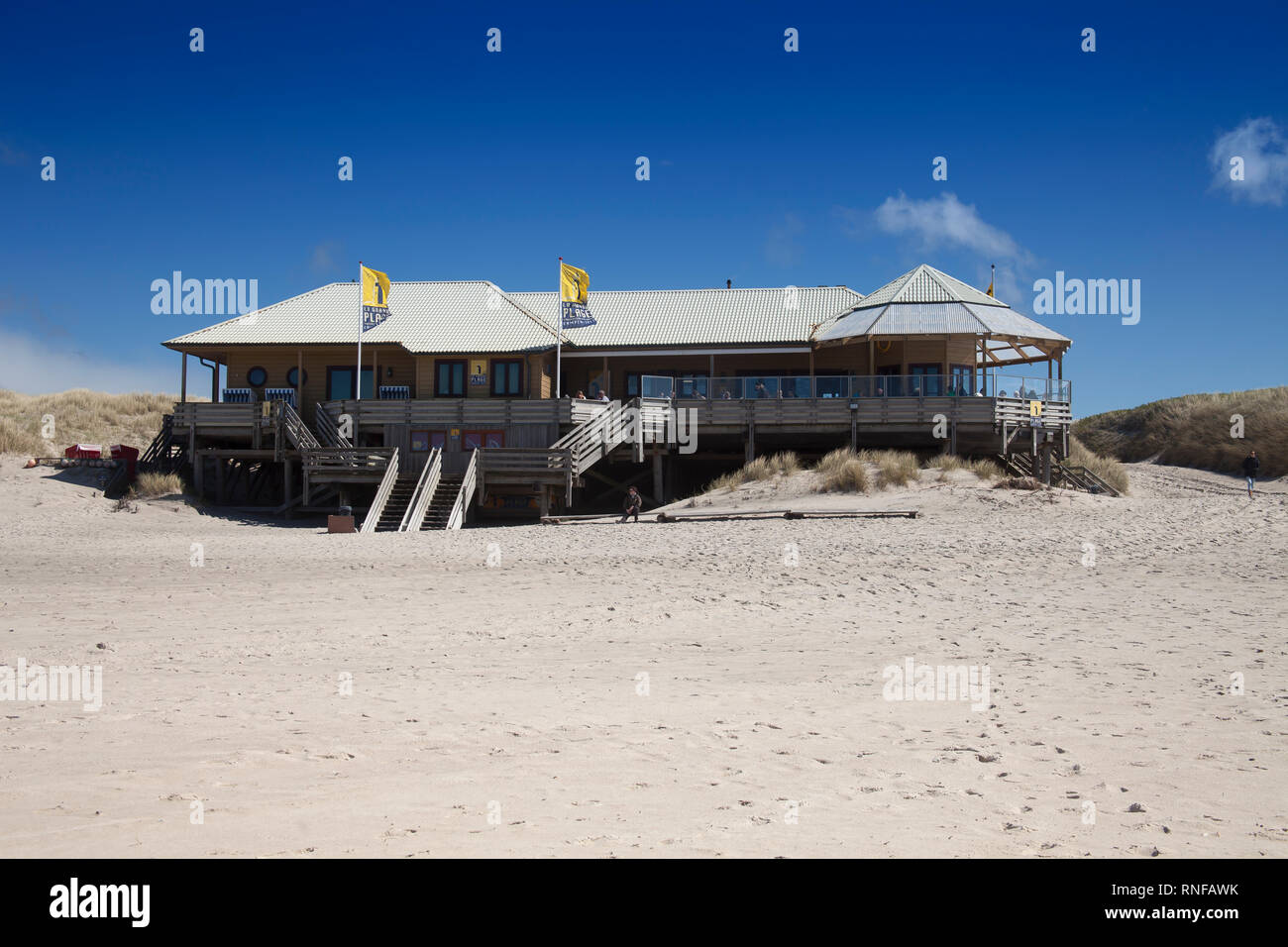 Beach bar La Grande, Kampen, Sylt, North Frisia, Schleswig-Holstein ...