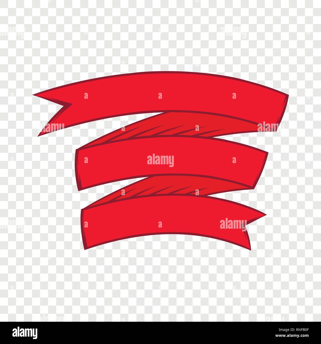 Red ribbon icon, cartoon style Stock Vector Image & Art - Alamy