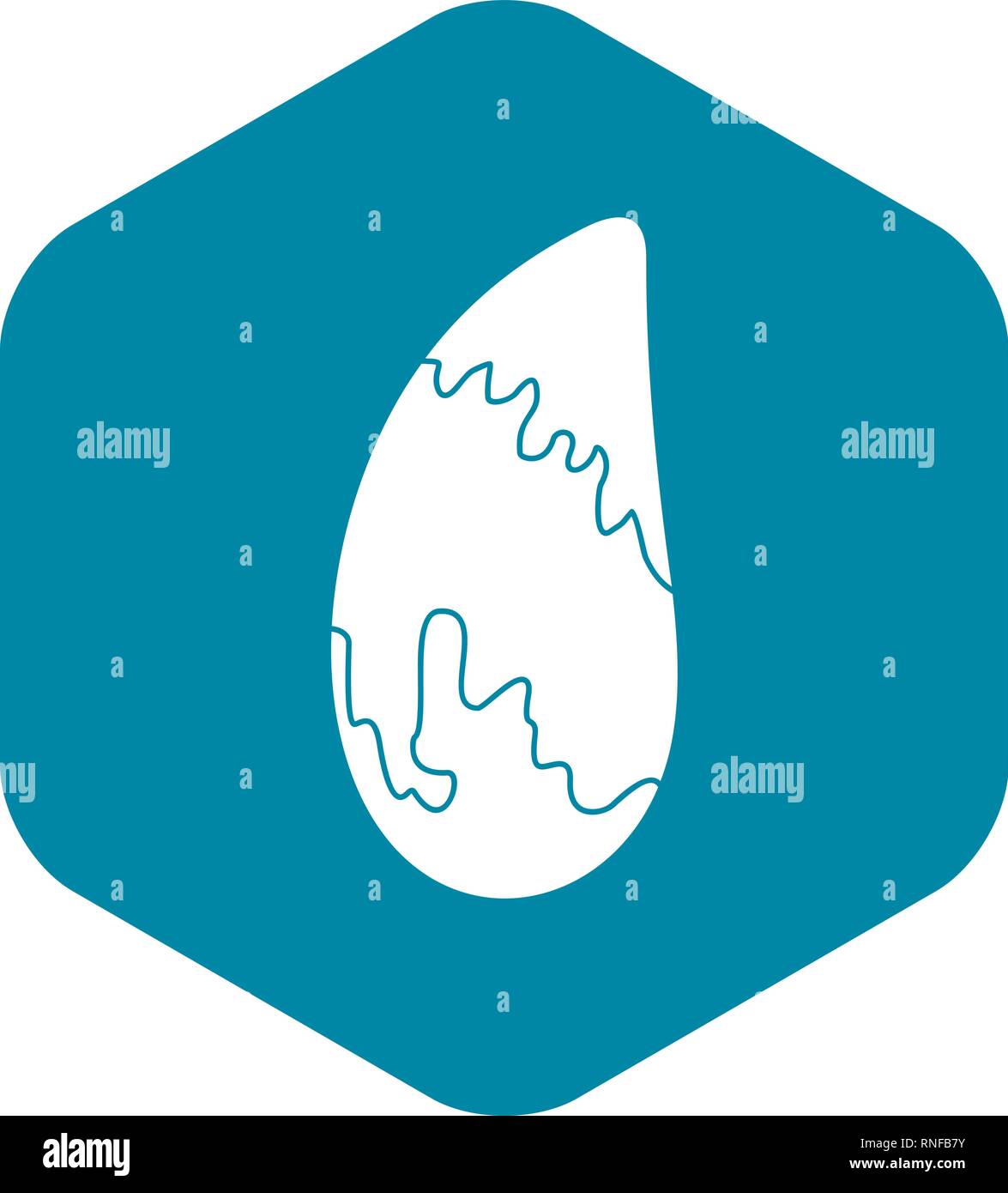 Nut nutrient icon simple hi-res stock photography and images - Alamy