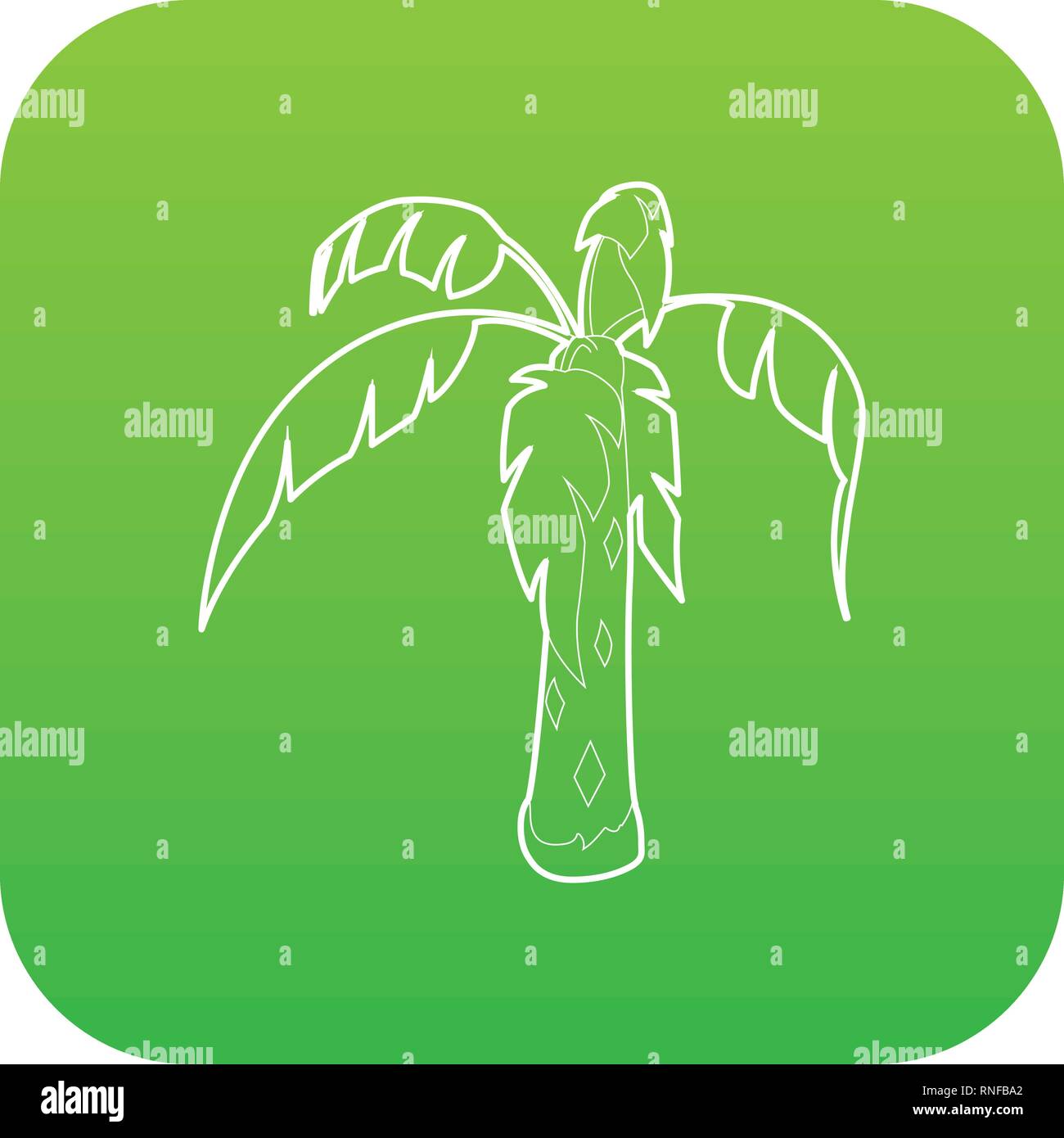 Palm icon green vector Stock Vector Image & Art - Alamy