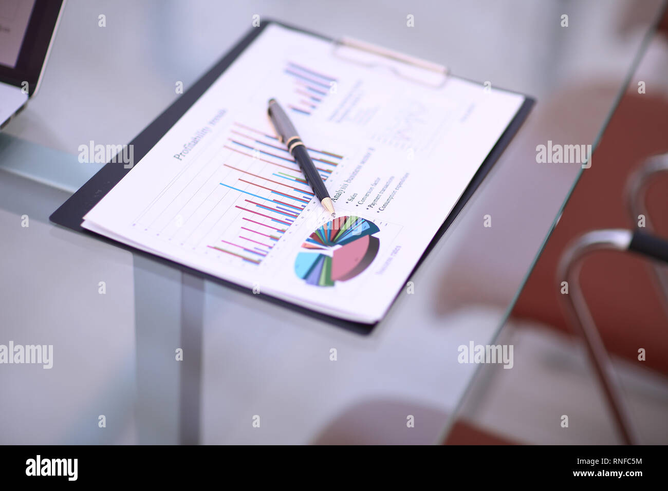 pen on the Desk of a businessman.photo with copy space Stock Photo - Alamy