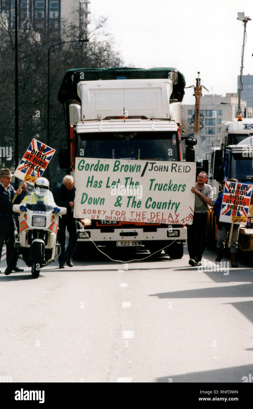 Lorry Drivers Fuel Protest High Resolution Stock Photography and Images ...