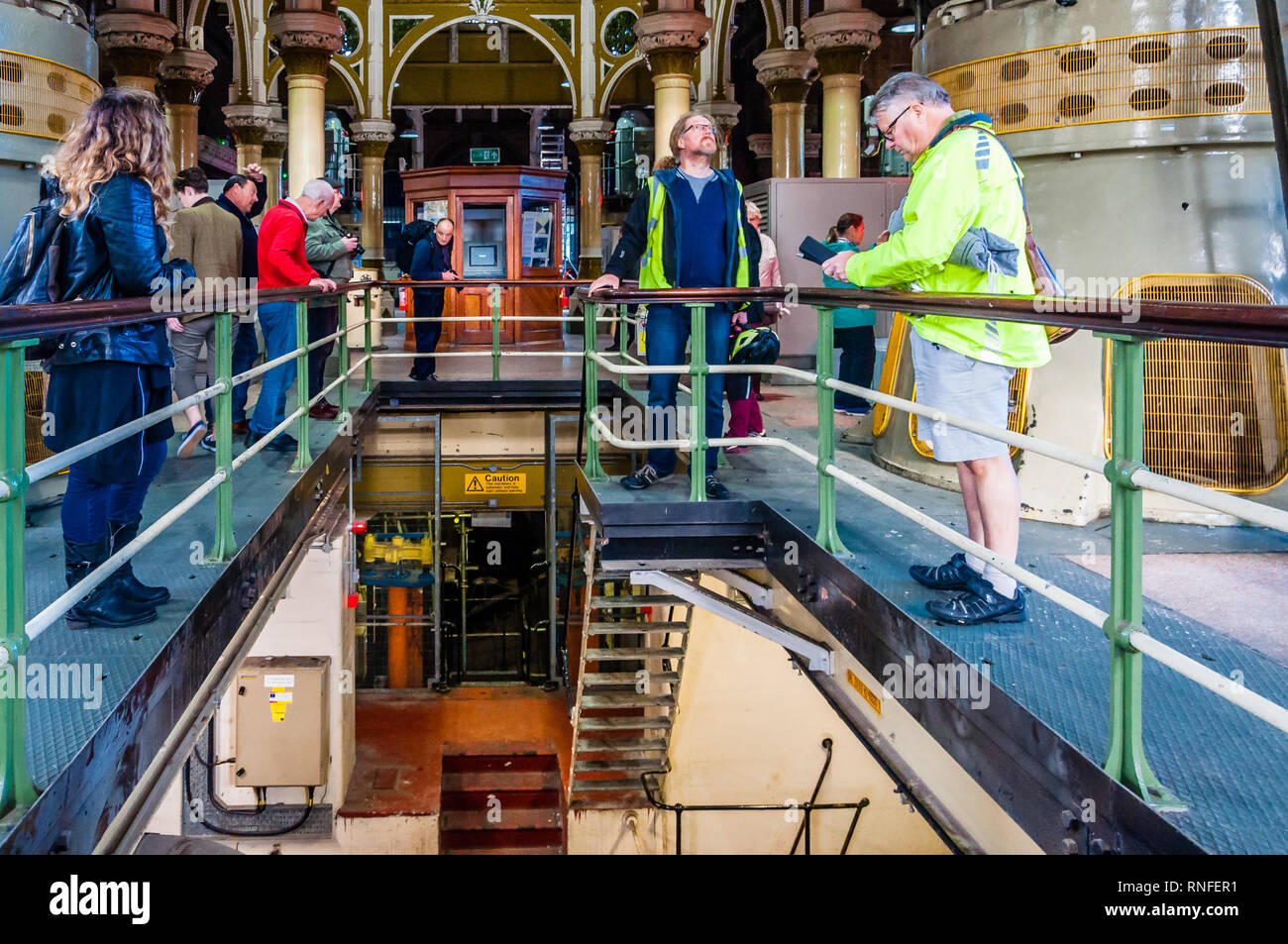 The ornate ironwork of the Abbey Mills sewage pumping station 1868 by ...