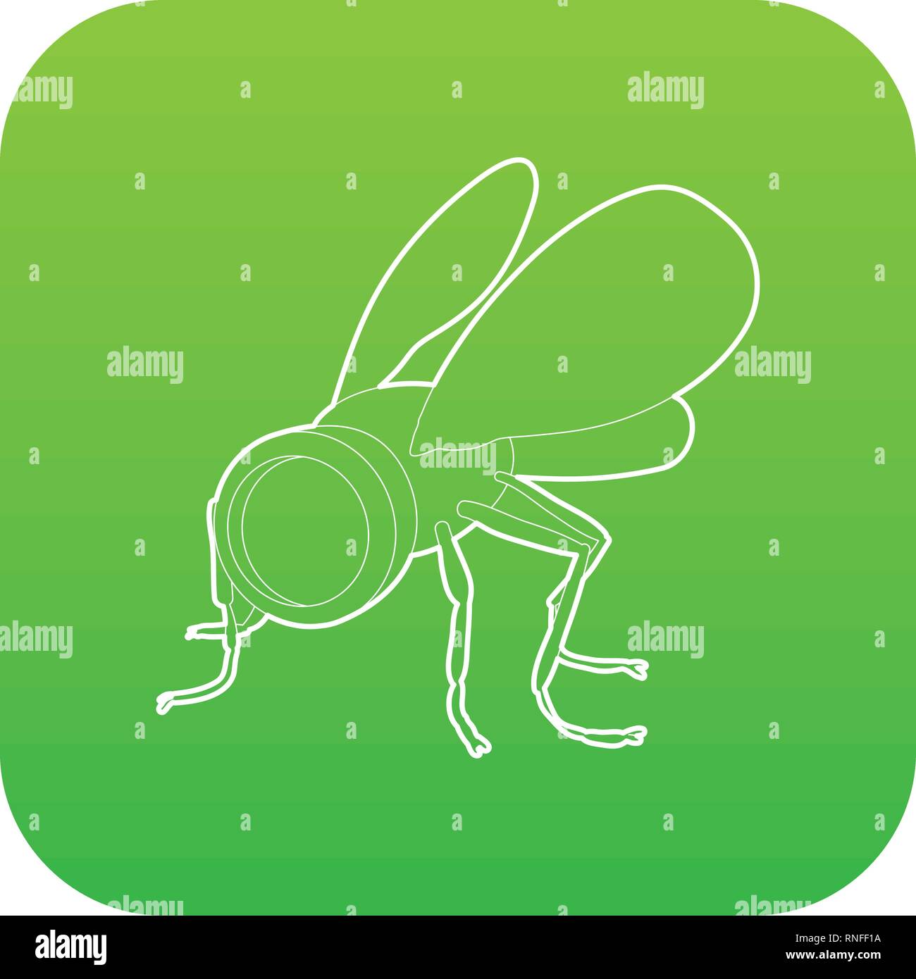 Spy fly icon green vector Stock Vector Image & Art - Alamy
