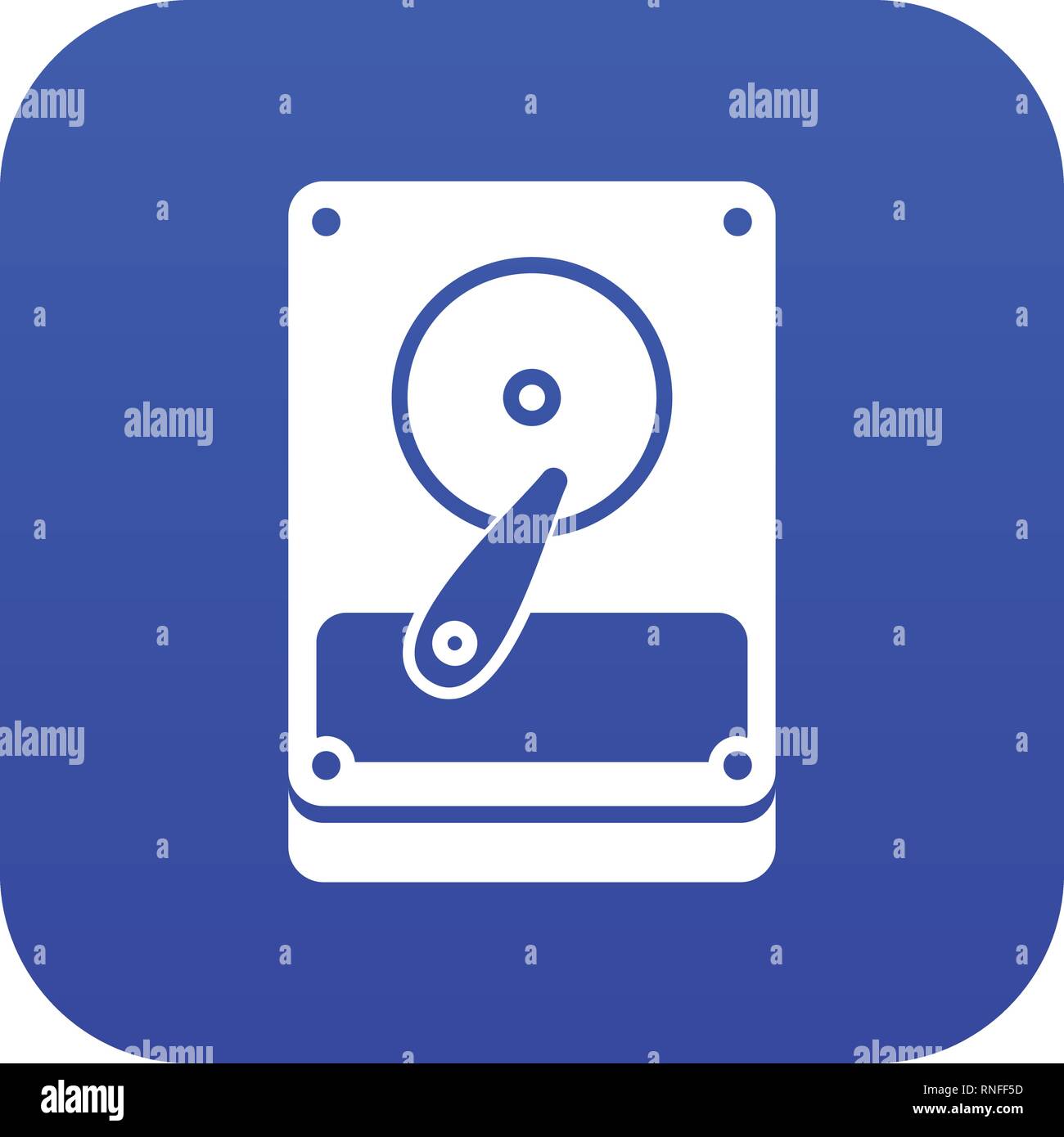HDD icon digital blue Stock Vector Image & Art - Alamy