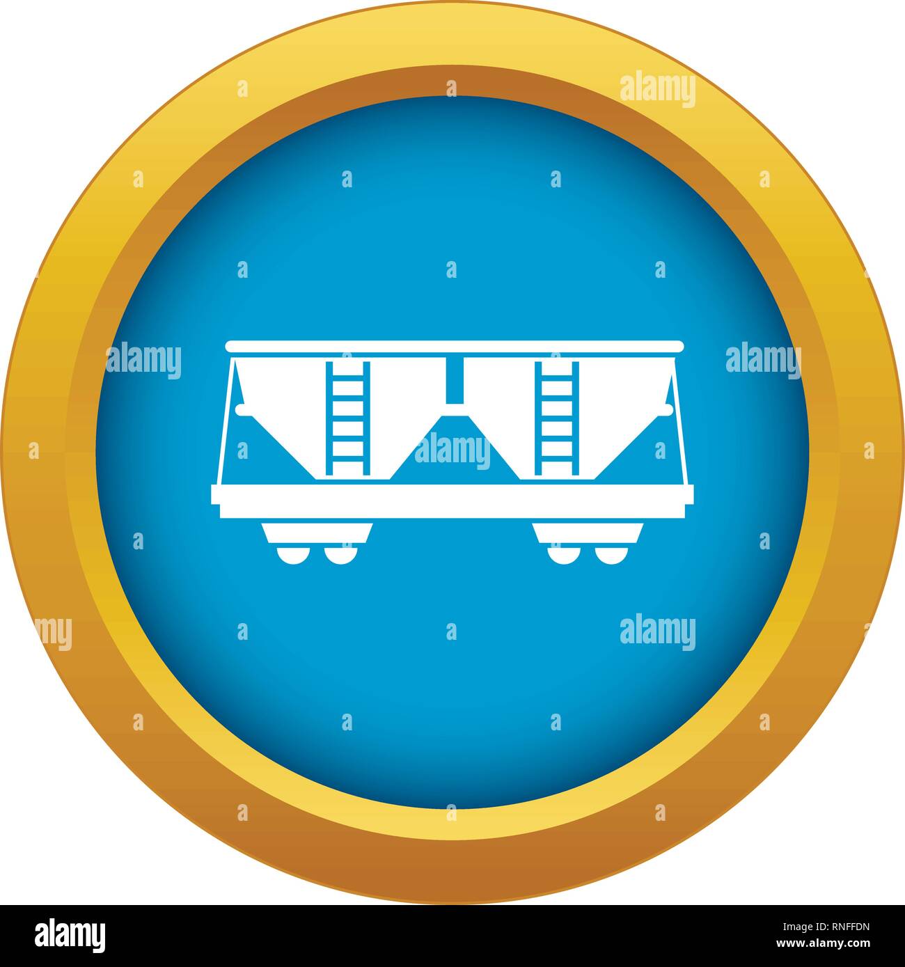 Freight railroad car icon blue vector isolated Stock Vector Image & Art ...