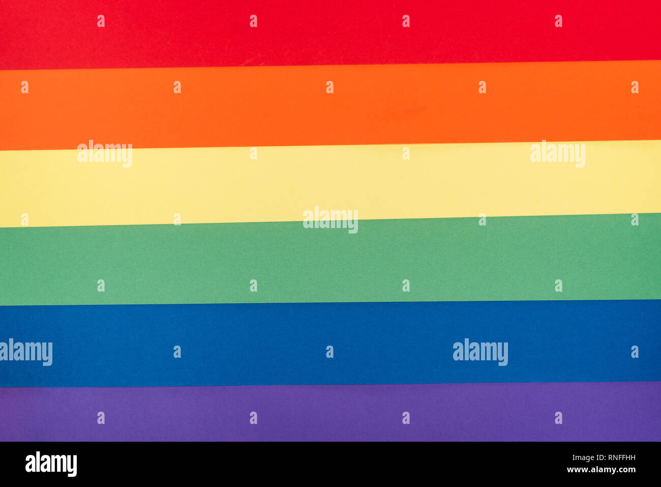 top view of made of paper rainbow background Stock Photo - Alamy