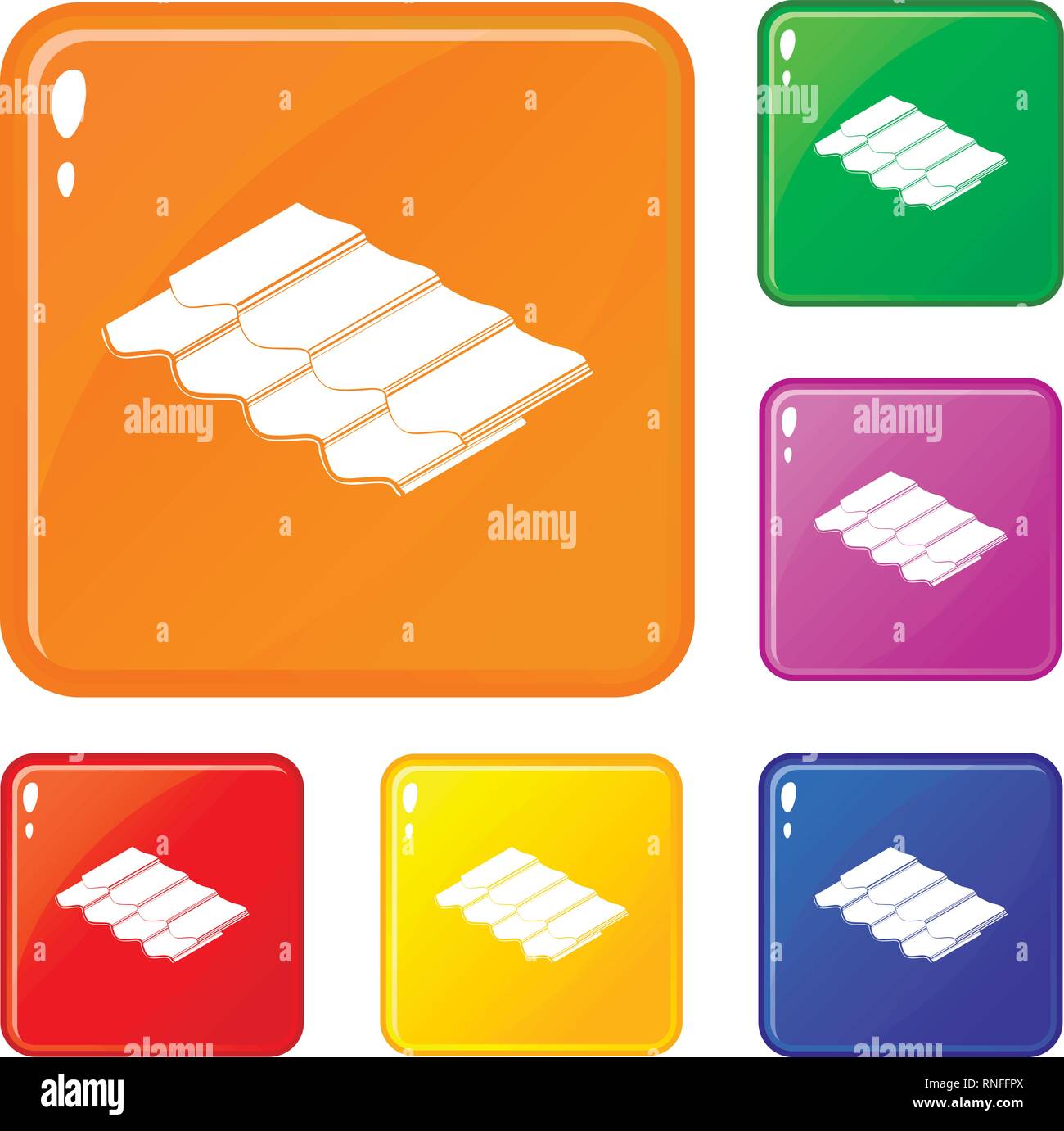 New corrugated roof Stock Vector Images - Alamy