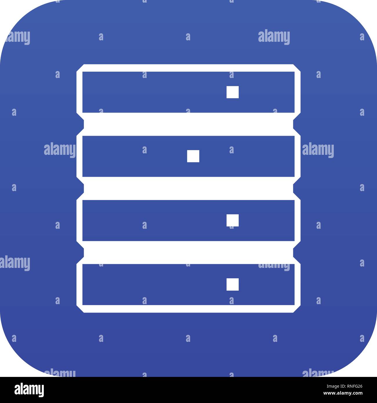 Database icon digital blue Stock Vector Image & Art - Alamy