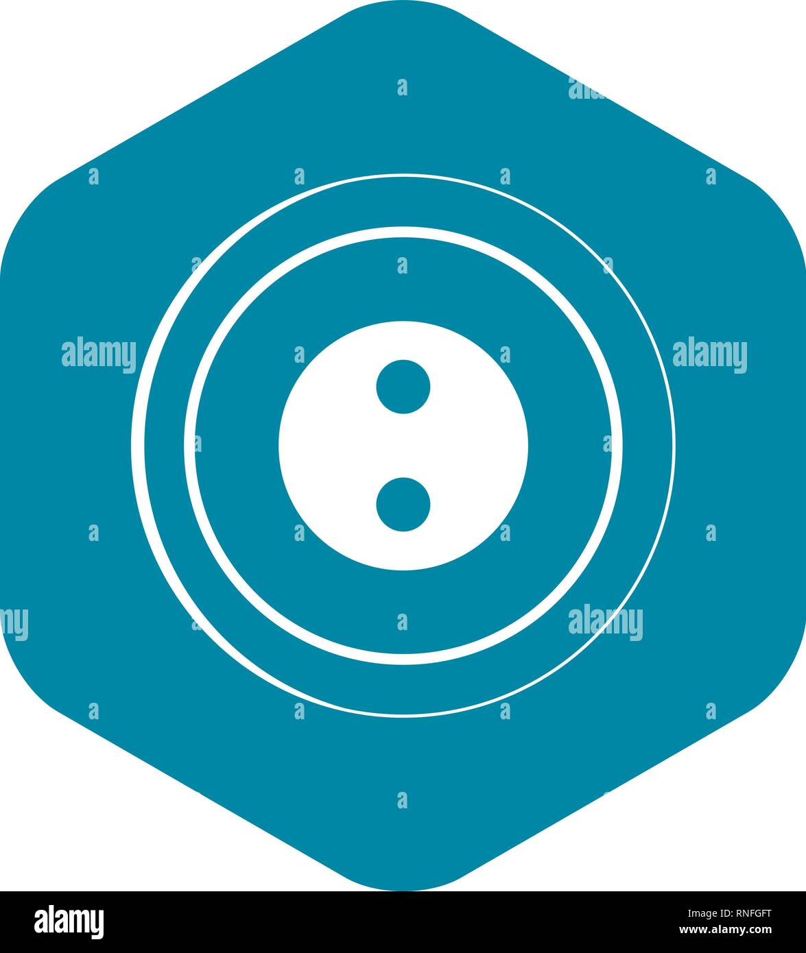 Button icon, simple style Stock Vector Image & Art - Alamy