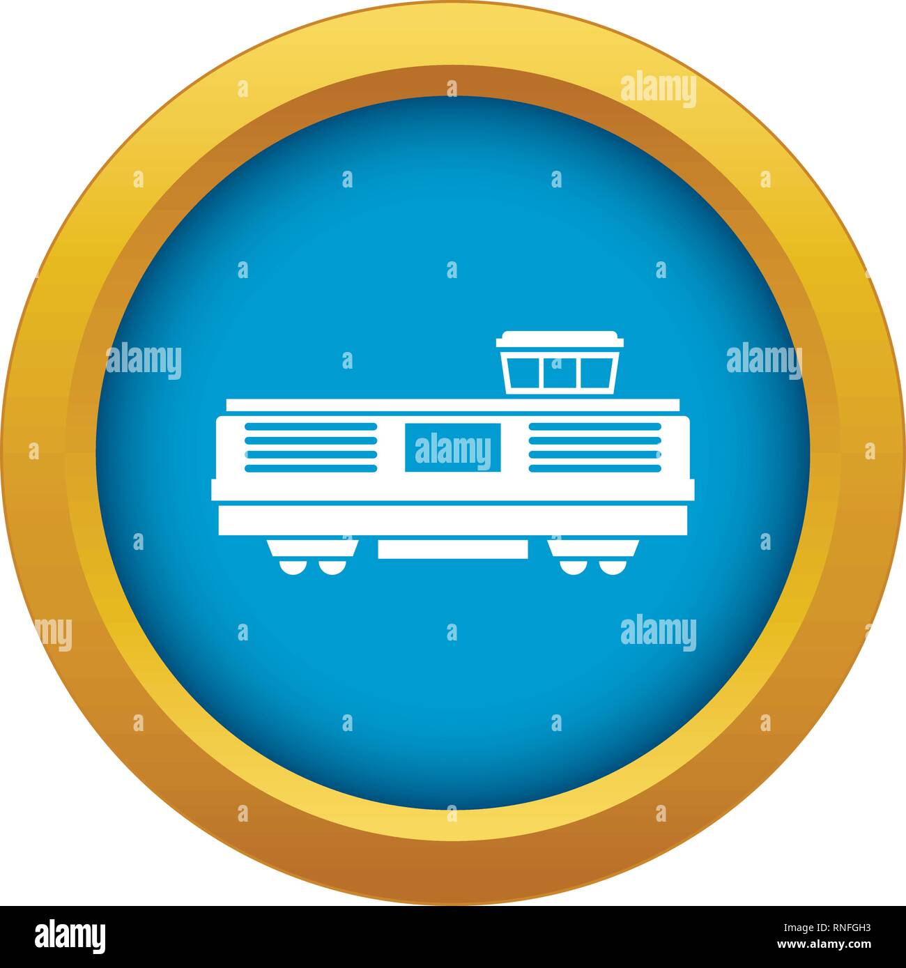 Blue diesel locomotive Stock Vector Images - Alamy