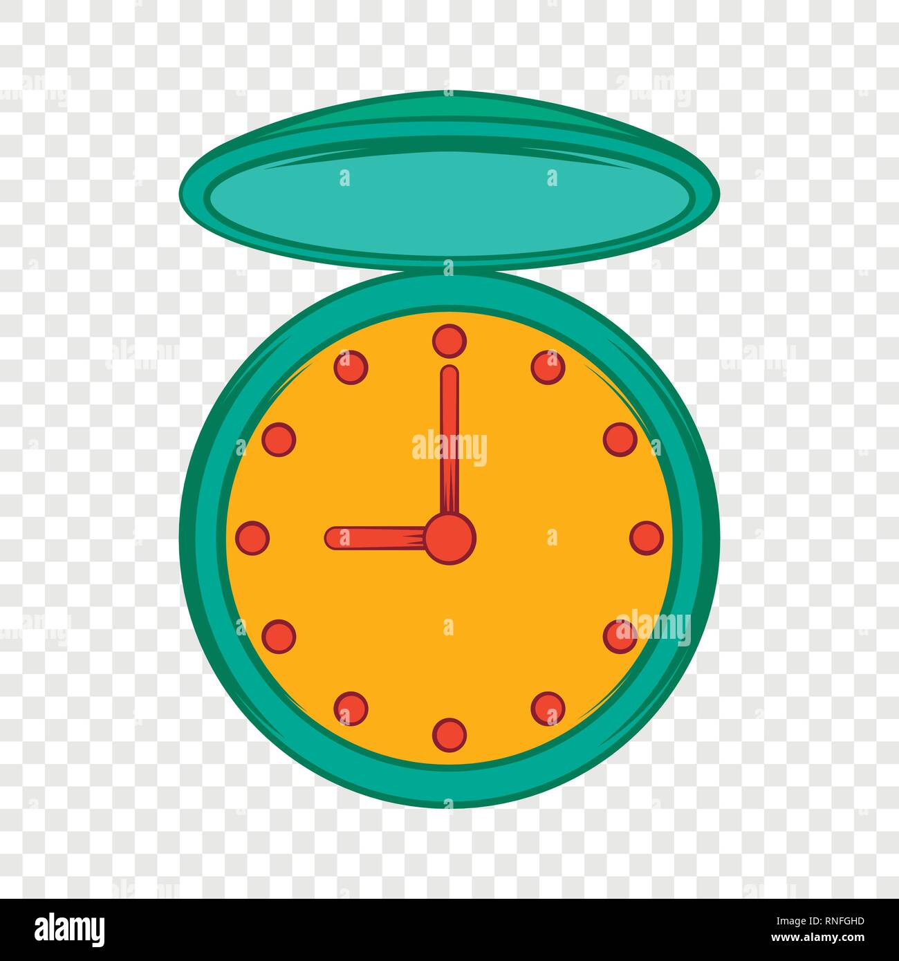 Pocket watch with cover icon, cartoon style Stock Vector Image & Art ...