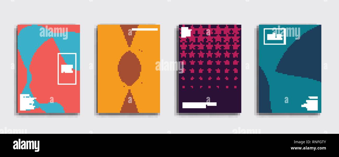 Minimal Vector cover designs. Future Poster template Stock Vector Image ...