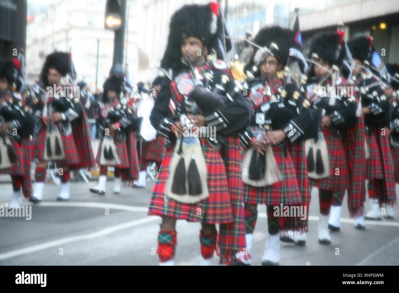 England, London, Westminster, Piccadilly, Scottish Bagpipes and Kilt ...