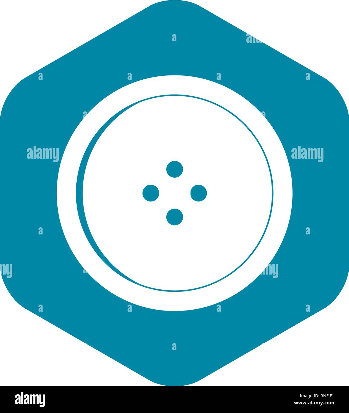 Round sewing button icon, simple style Stock Vector Image & Art - Alamy