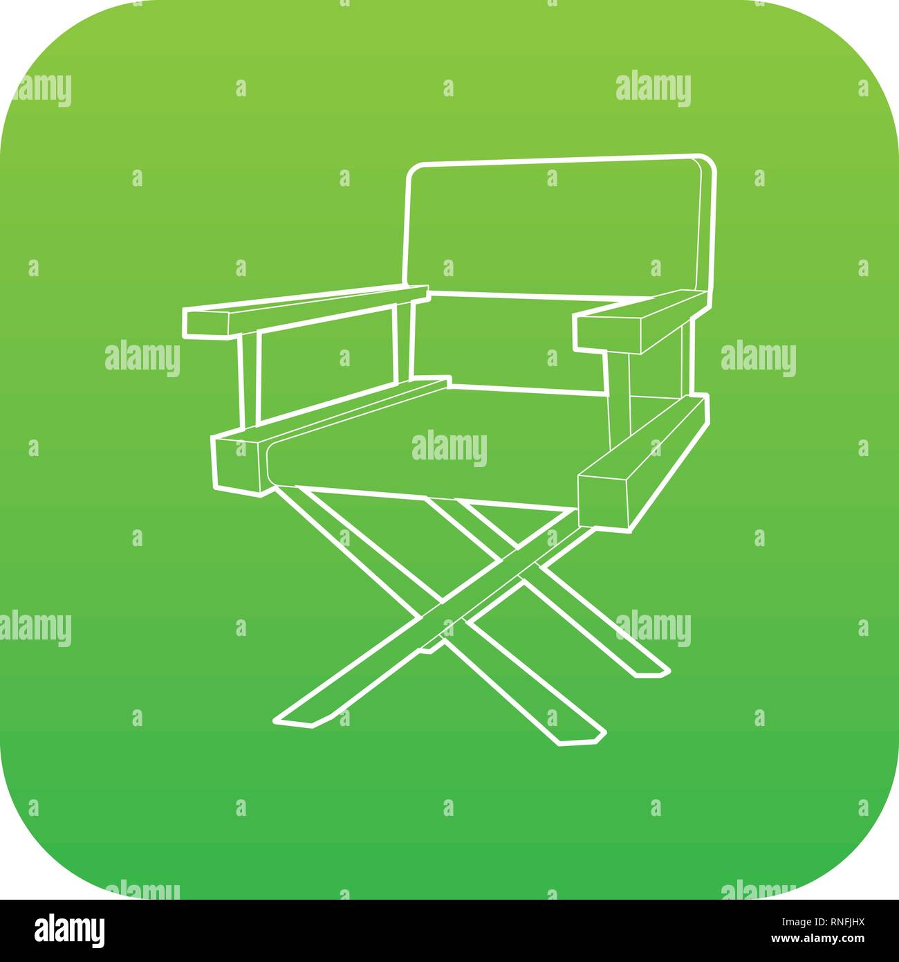 Film director chair icon green vector Stock Vector Image & Art - Alamy