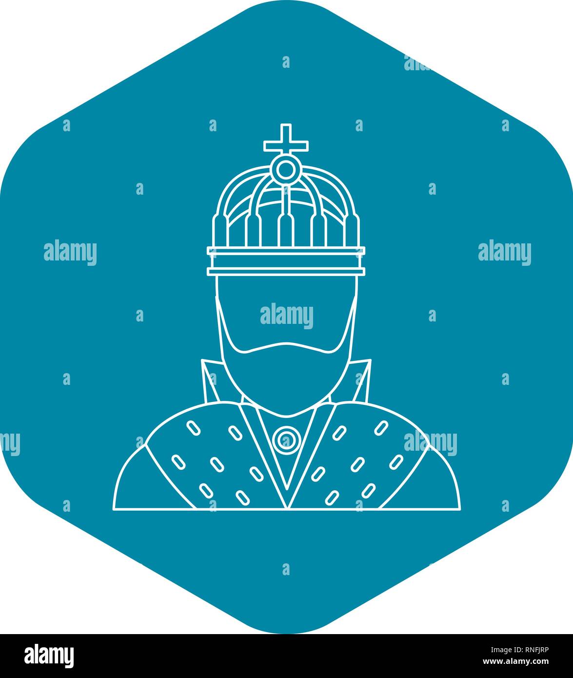 King icon in outline style Stock Vector Image & Art - Alamy