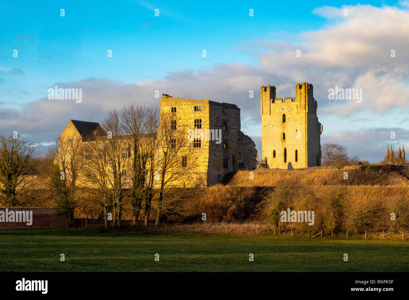 Helmsley Norman Castle, Helmsley, North Yorkshire Stock Photo - Alamy