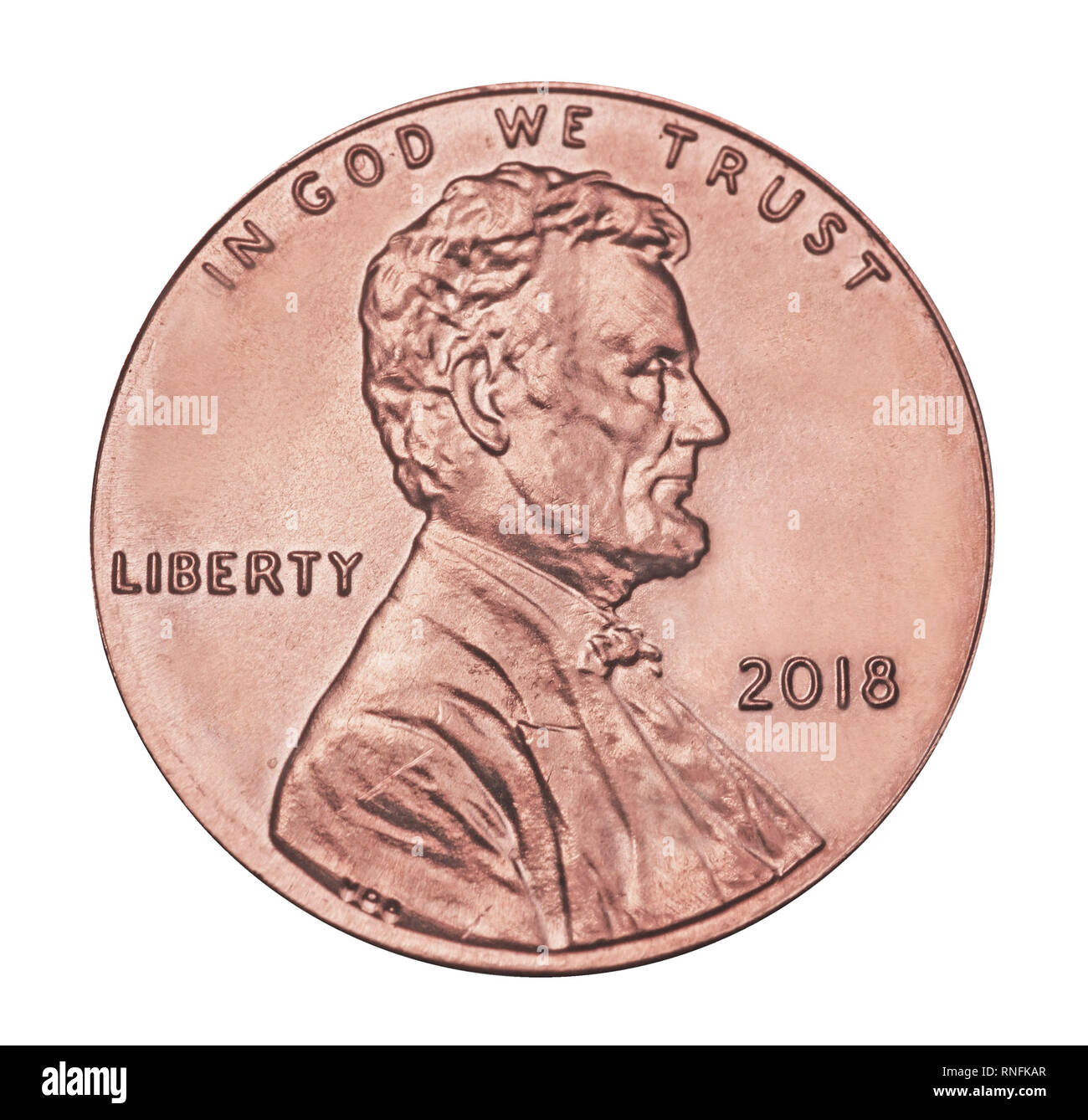 Abraham lincoln penny portrait hi-res stock photography and images - Alamy
