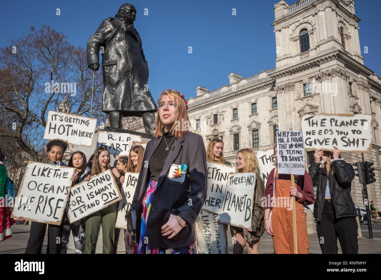 Youth Strike 4 Climate. Thousands of pupils and students walk out from ...