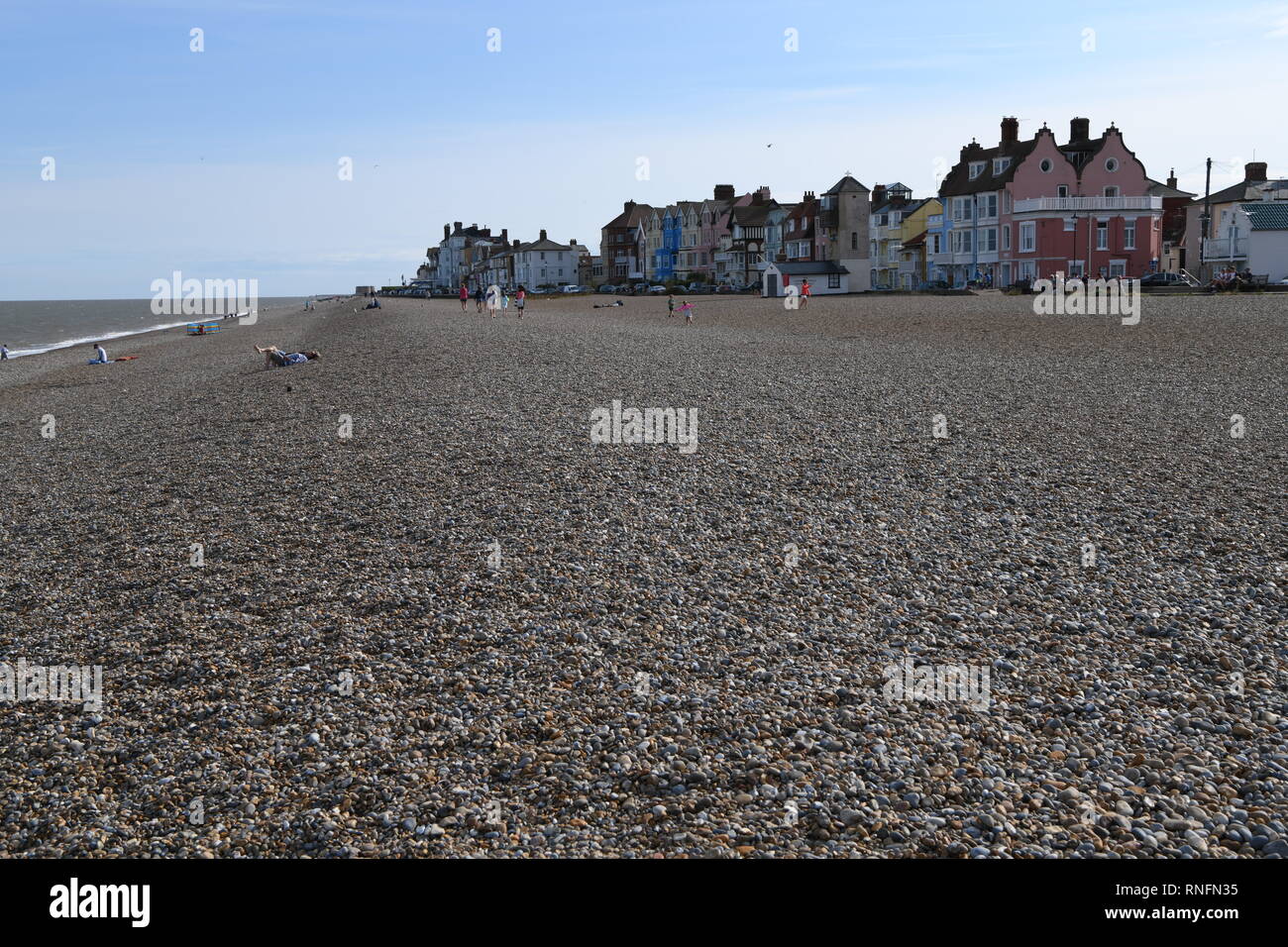 The pebble beach at Aldeburgh, Suffolk, England, UK Stock Photo - Alamy