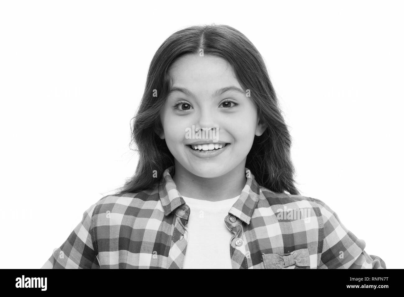 Sincere emotional child. Girl laugh emotional face. Humor and react ...