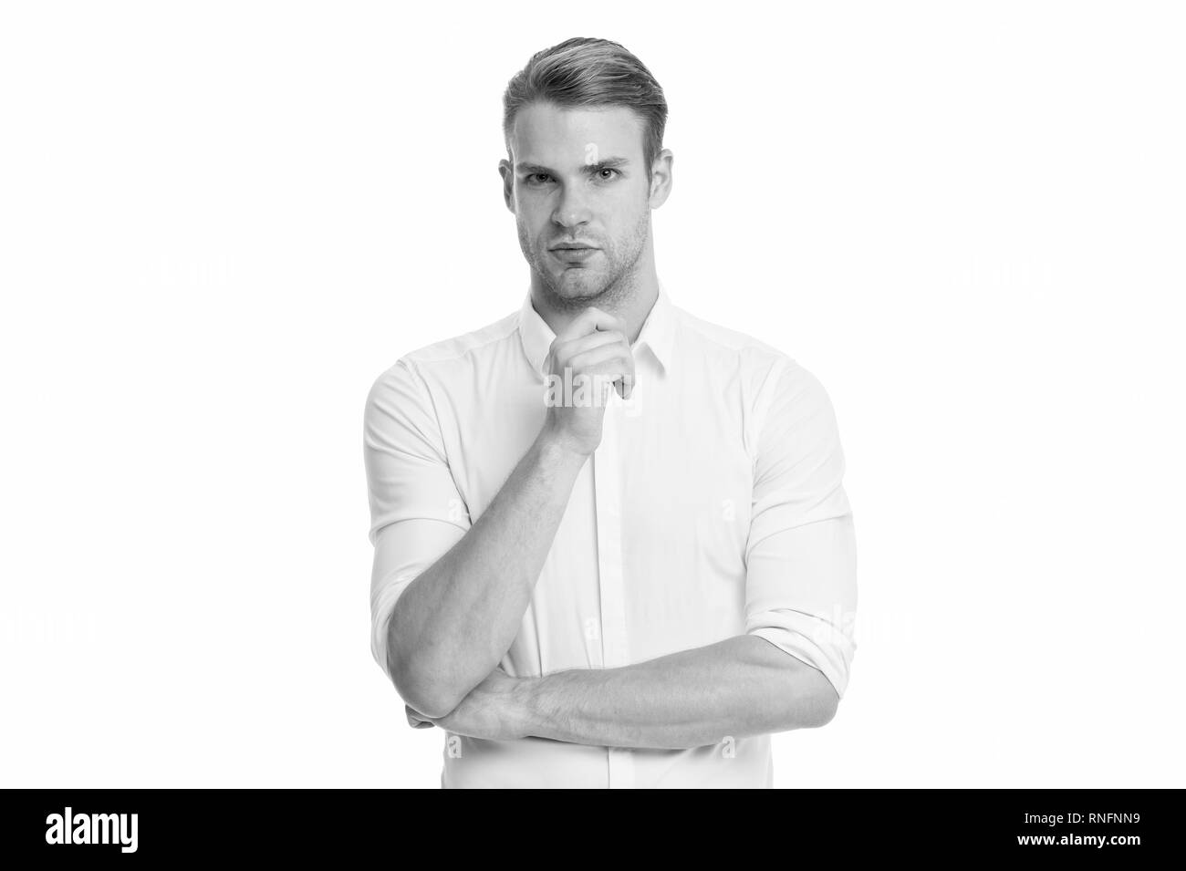 Successful new business owner Black and White Stock Photos & Images - Alamy