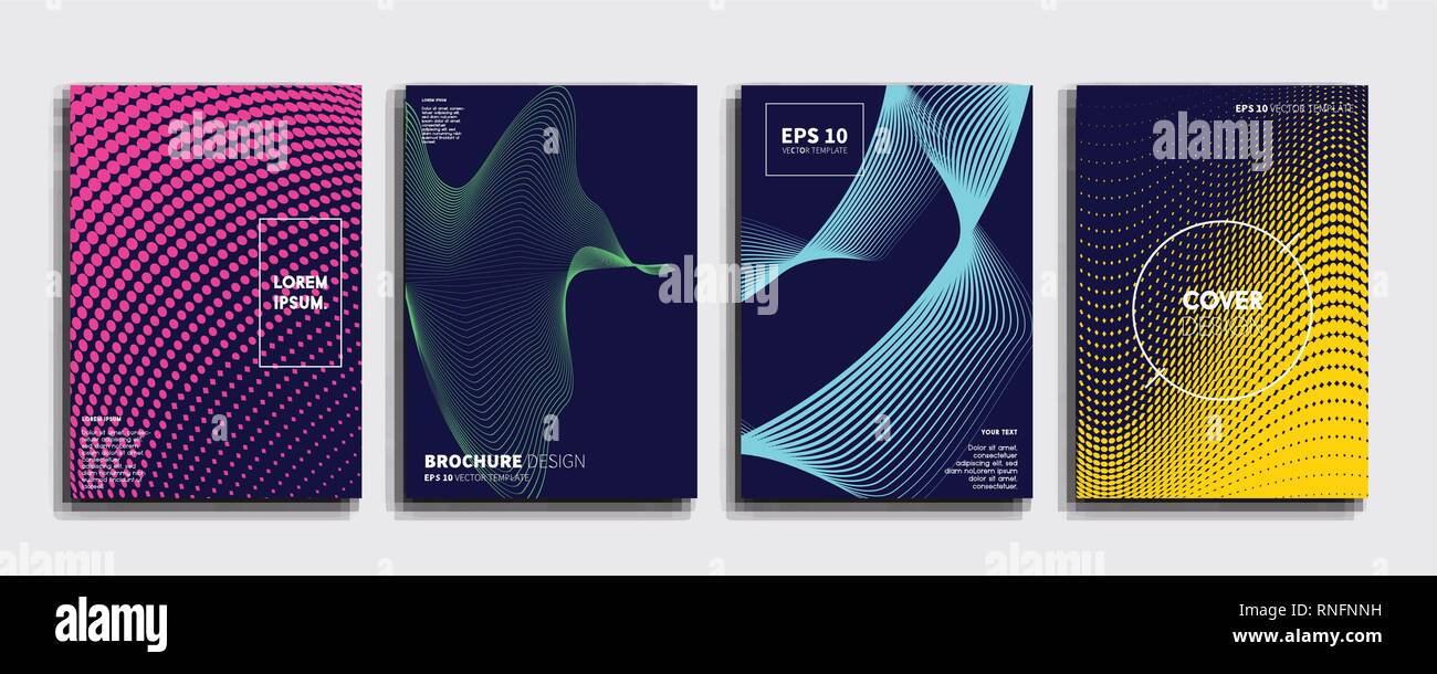 Minimal Vector cover designs. Future Poster template Stock Vector Image ...