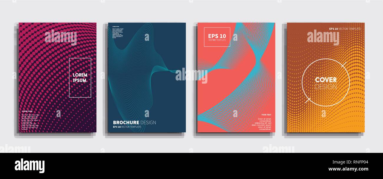 Minimal Vector cover designs. Future Poster template Stock Vector Image ...