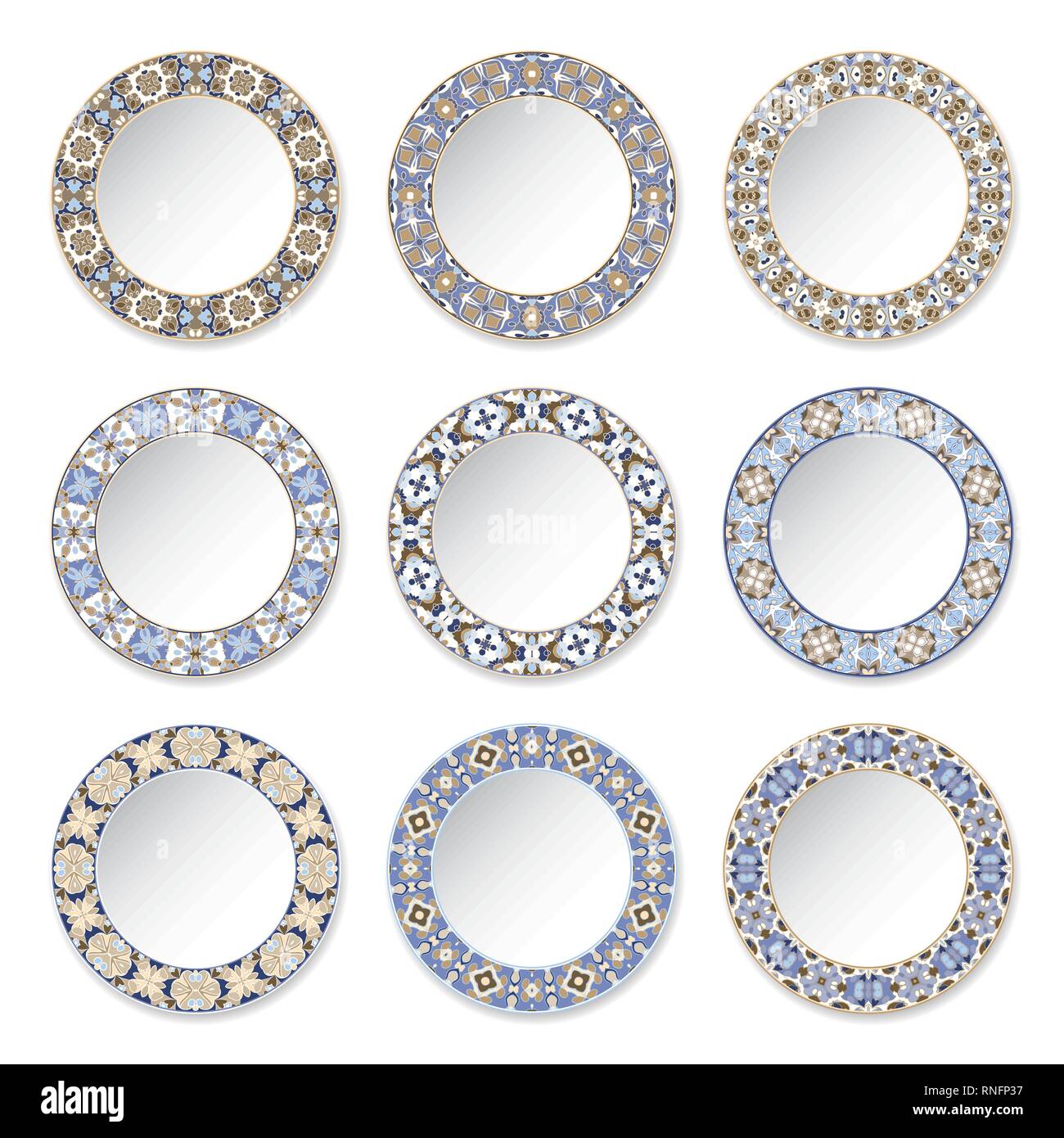 Blue green dish Stock Vector Images - Alamy