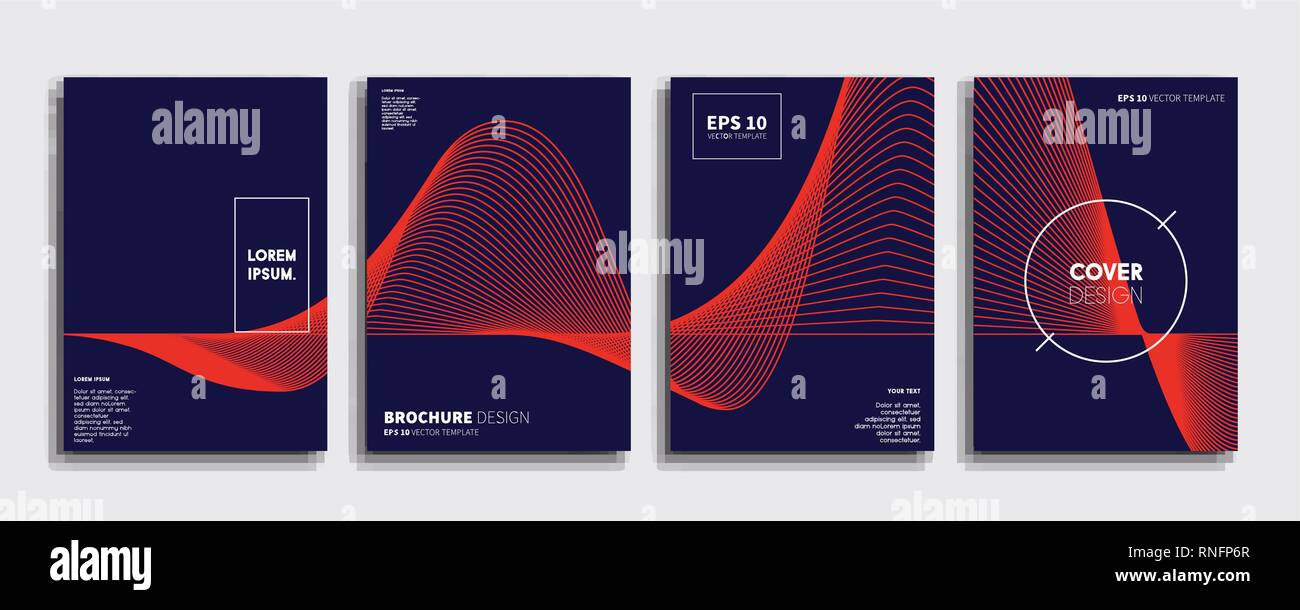 Minimal Vector cover designs. Future Poster template Stock Vector Image ...