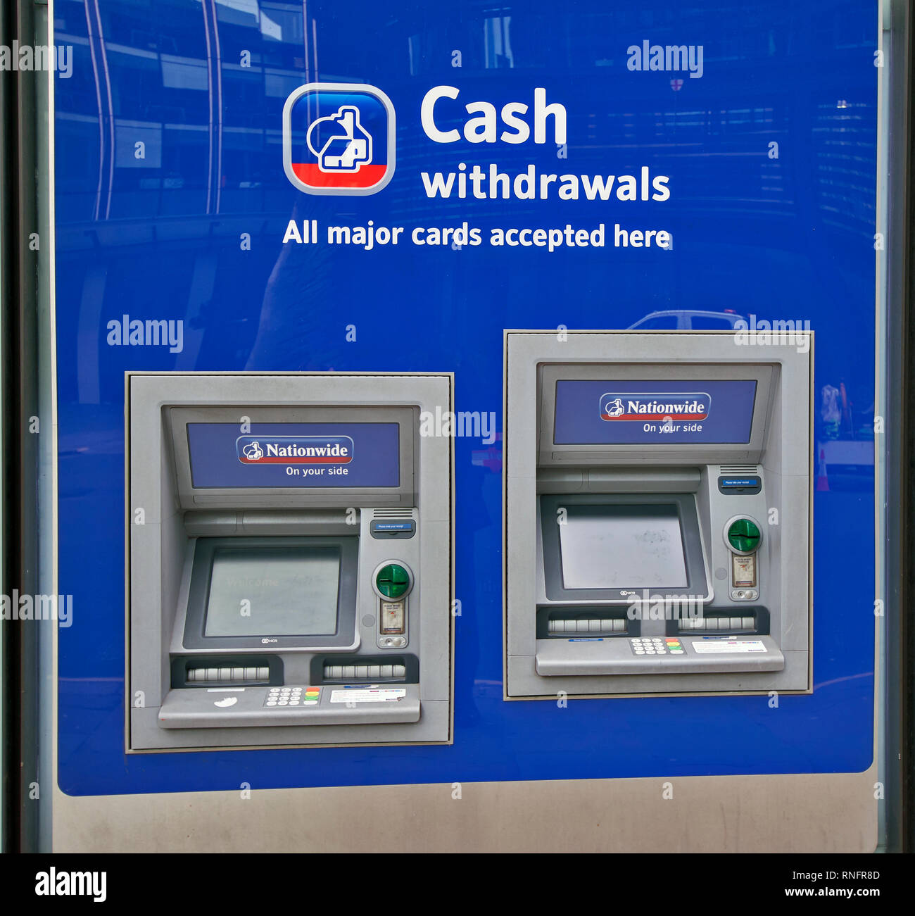 ATM NATIONWIDE CASH WITHDRAWALS Stock Photo - Alamy