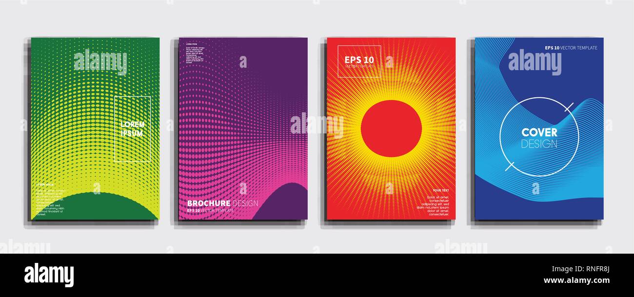 Minimal Vector cover designs. Future Poster template Stock Vector Image ...