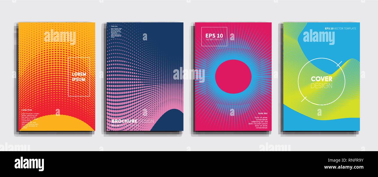 Minimal Vector cover designs. Future Poster template Stock Vector Image ...