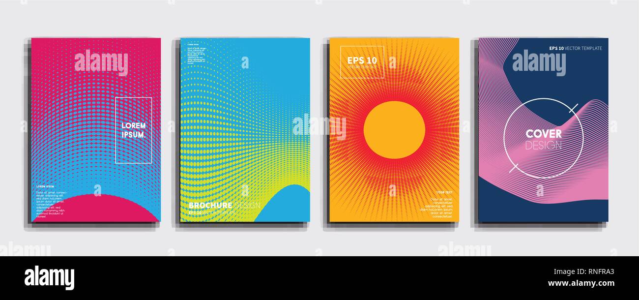 Minimal Vector cover designs. Future Poster template Stock Vector Image ...