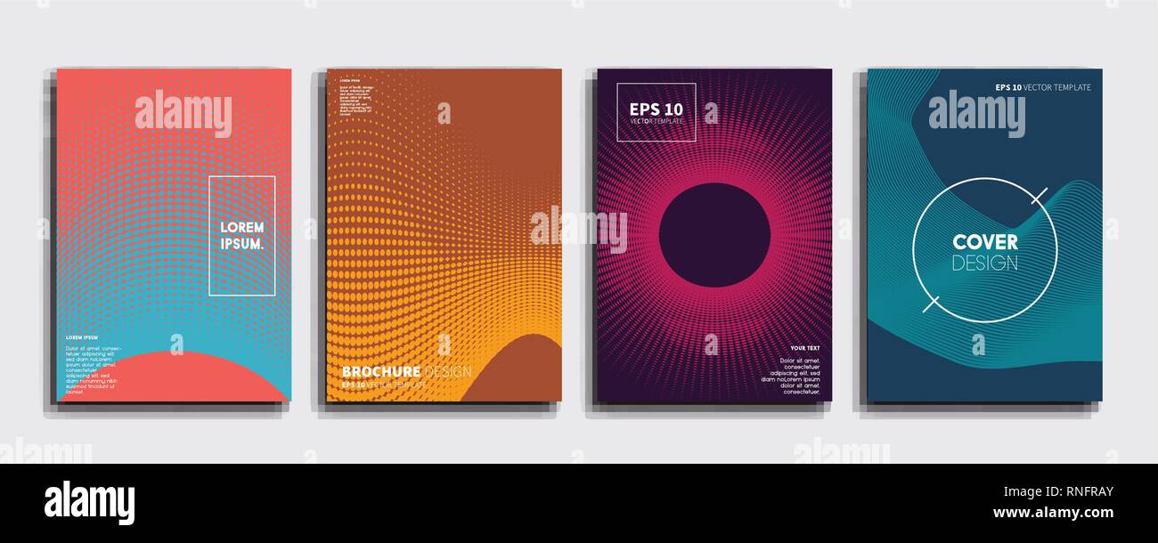 Minimal Vector cover designs. Future Poster template Stock Vector Image ...