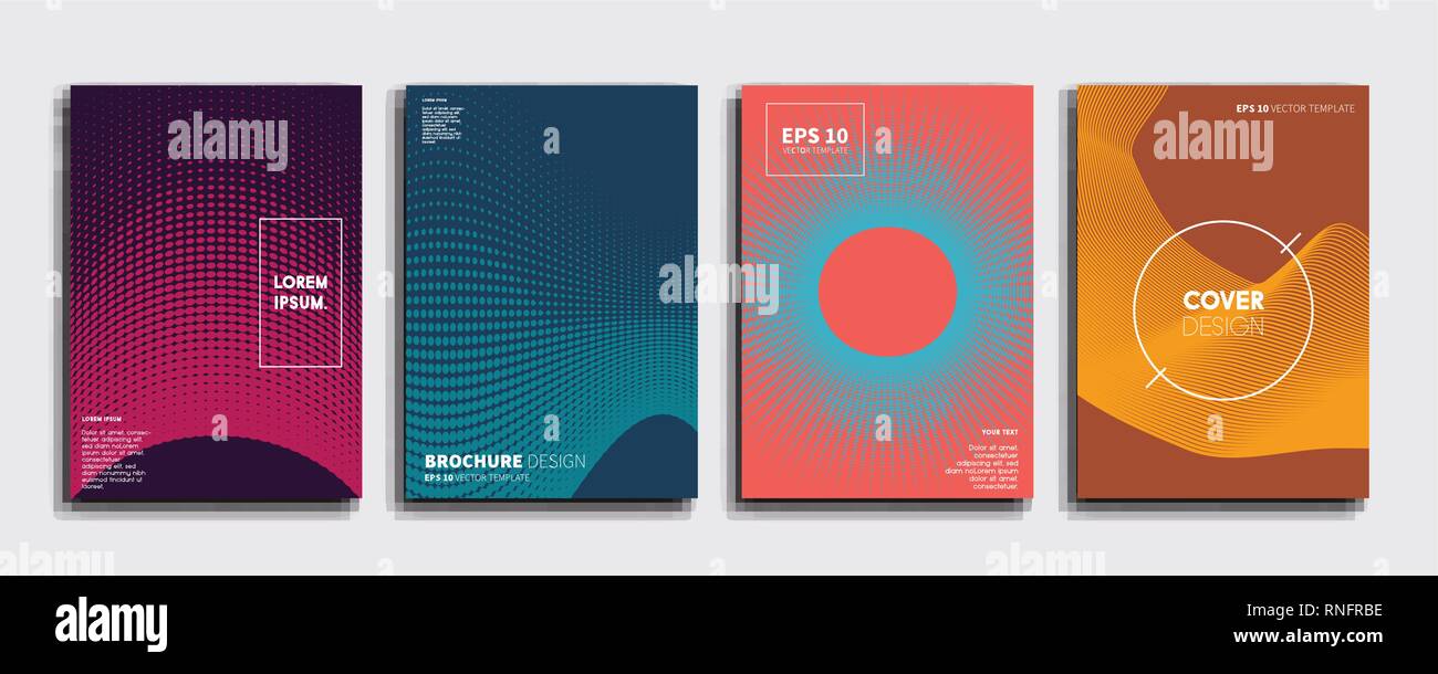 Minimal Vector cover designs. Future Poster template Stock Vector Image ...