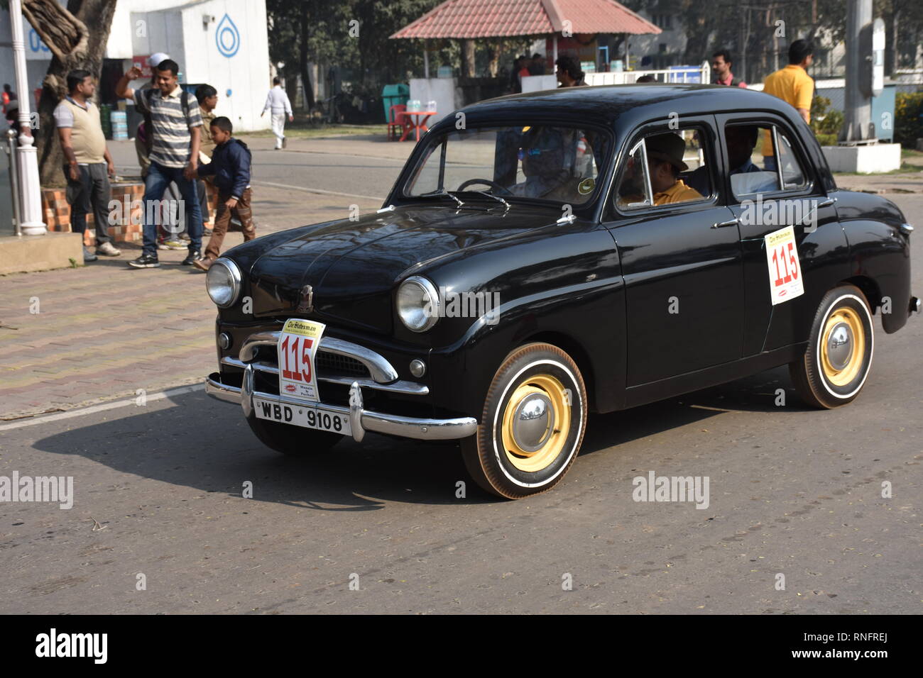 1955 Standard 10 car with 4 cylinder engine. WBD 9108 India Stock Photo ...