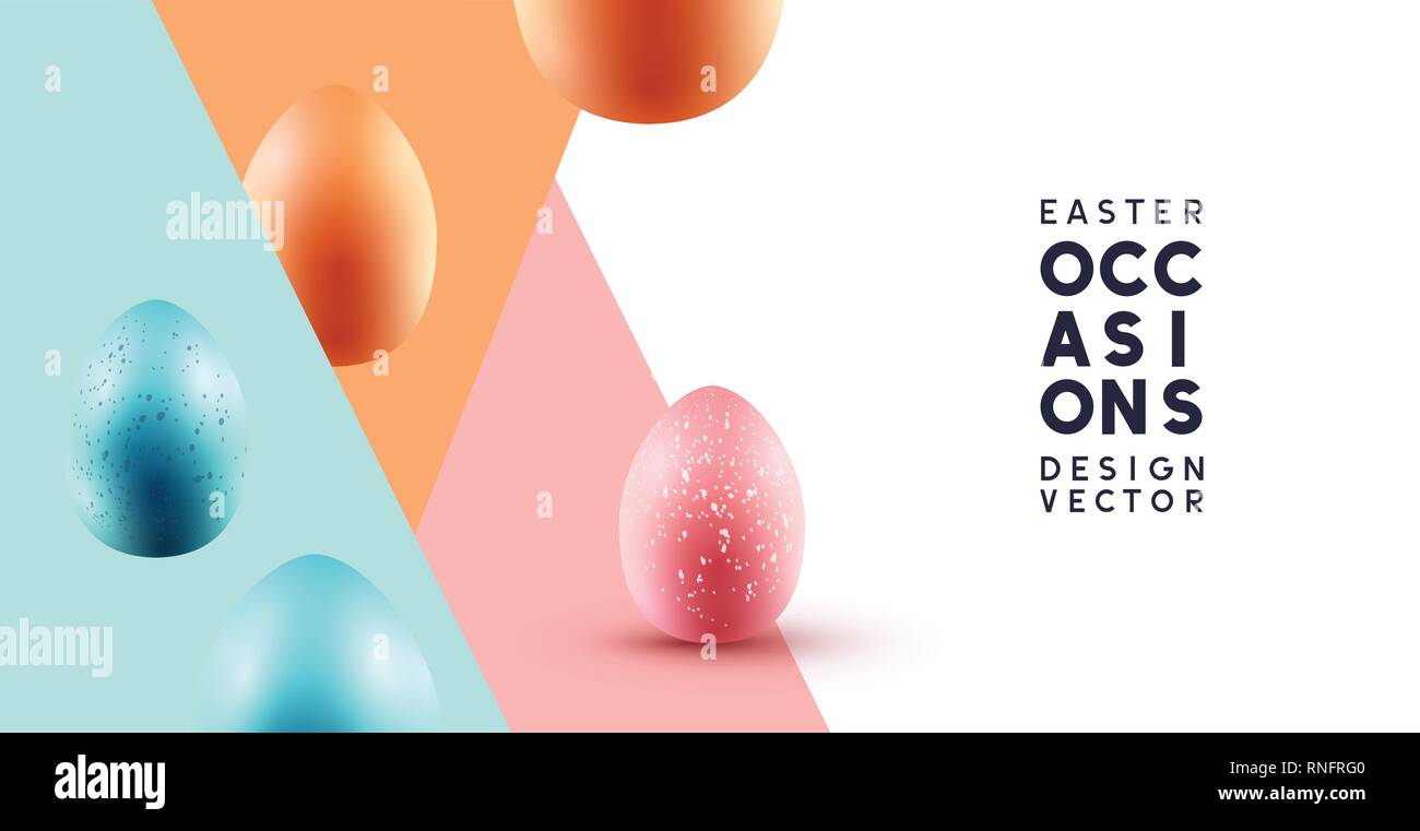 Happy Easter abstract background with chocolate eggs. Vector ...