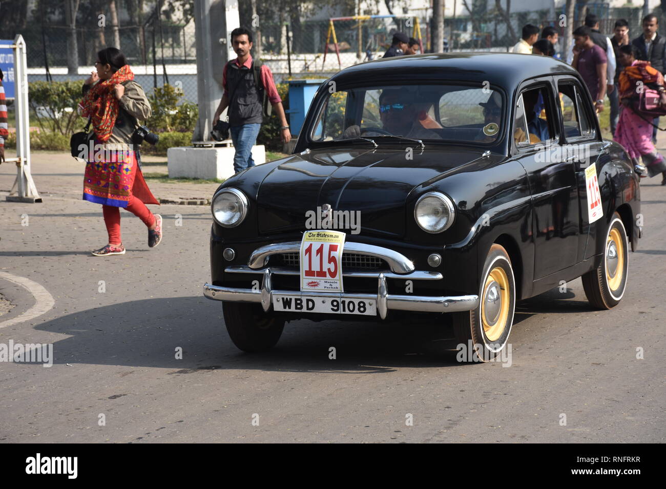 1955 Standard 10 car with 4 cylinder engine. WBD 9108 India Stock Photo ...