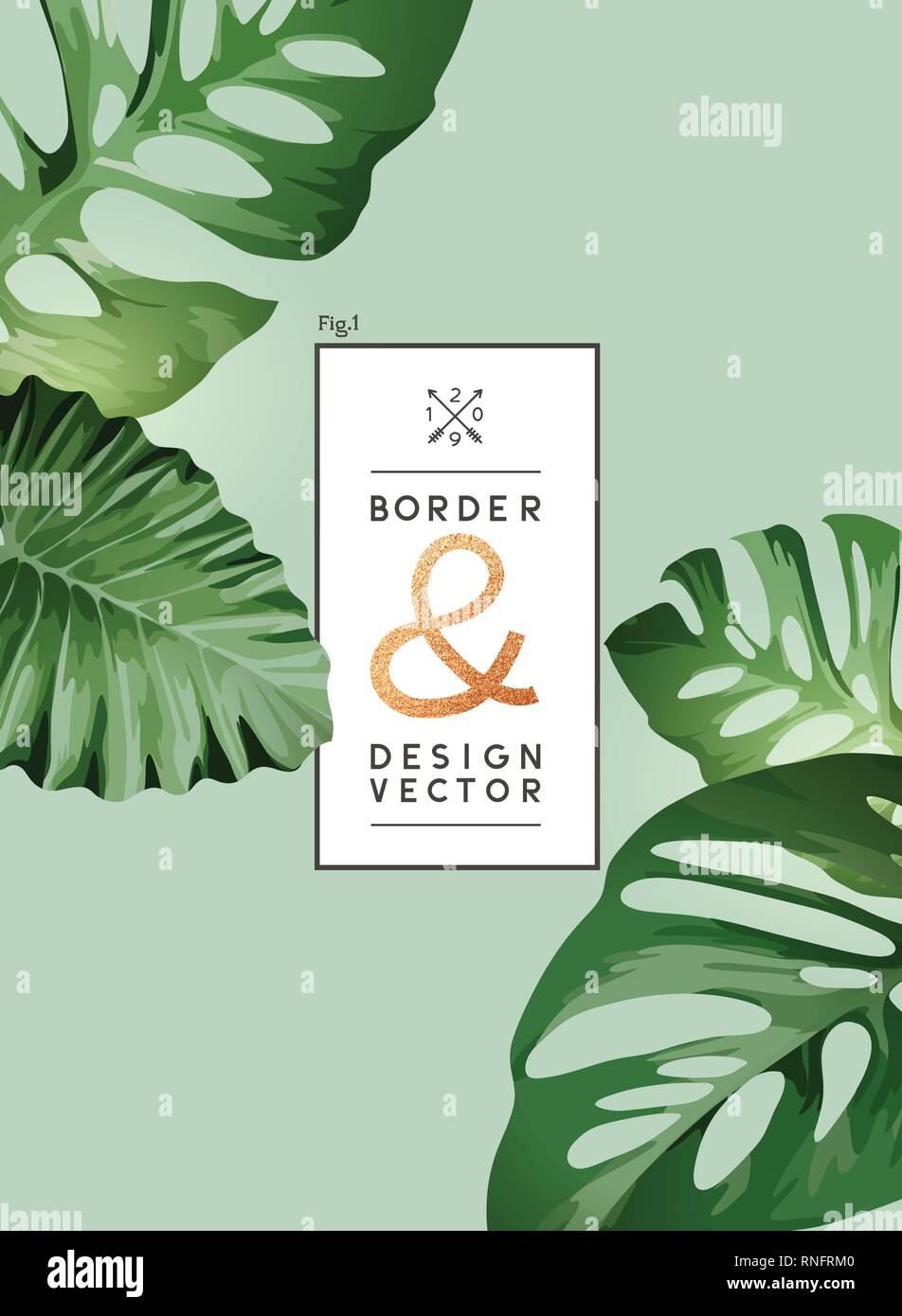 Pattern pastel leaves on Stock Vector Images - Alamy